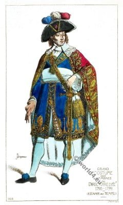The Days of the Directoire. Costumes under the French Revolution.