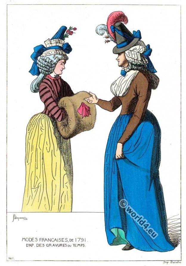 The Days of the Directoire. Costumes under the French Revolution.