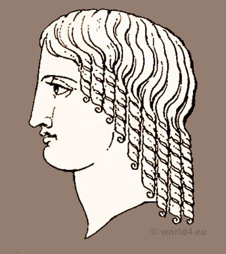 Ancient Greek Headdresses and Hairstyles. Costume of the ancients.