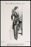Callot Model of Blue Crepe Chinois. Paris Spring Season 1913.