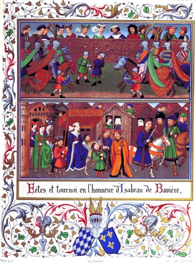 French fashion history. Middle Ages. 1422 to 1483.