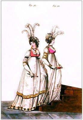 England Morning Dress, April 1796.