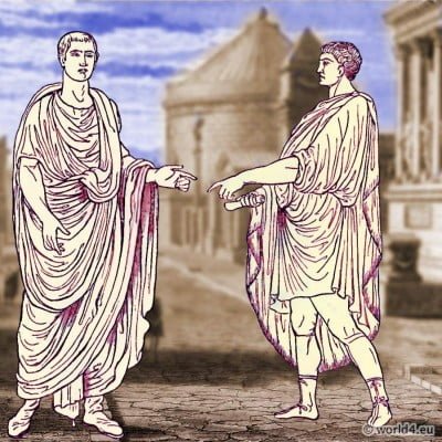 The Ancient Roman costume history B.C. 53 to A.D. 450.