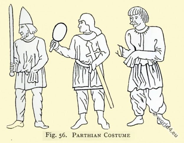 Costume history of Asia Minor. The Persians, Medes, Parthians.