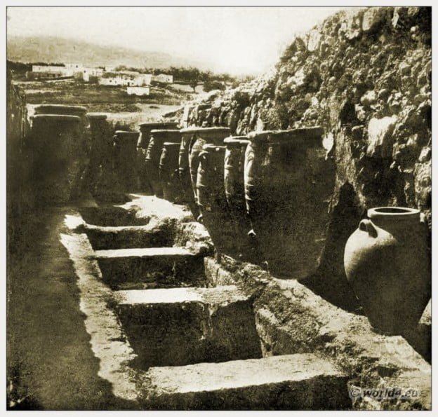 Ancient Minoan Costume. The Palace of Minos at Knossos.