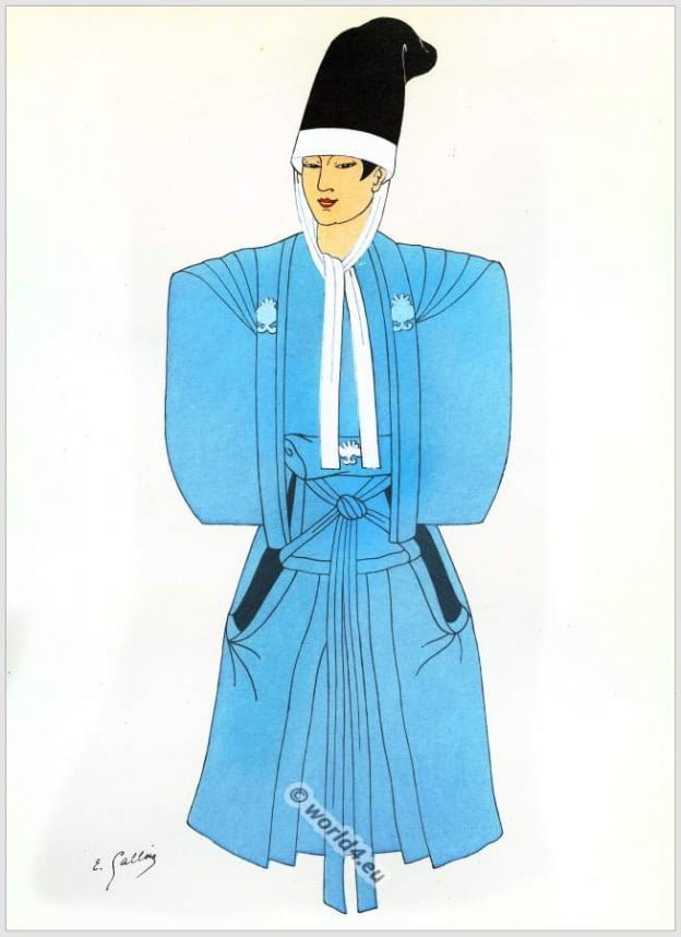 Historical Asian Costumes of Java, Japan and Indonesia.