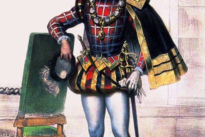 English lady of the Court of Henry VIII. Dame Anglaise.