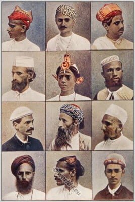 The varied and picturesque costumes worn by Natives of India.