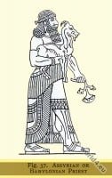 Assyrian, Babylonian costume history. Mesopotamia.