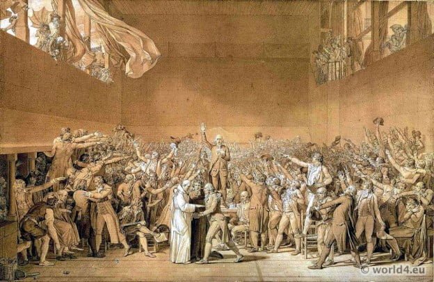 Timeline of the French Revolution 1789 - 1799.