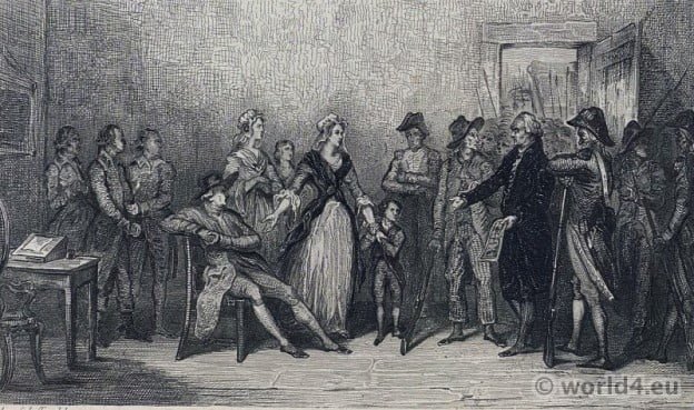 The Execution of Louis XVI and Marie-Antoinette. The French Revolution.