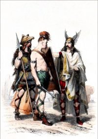 Frankish Merovingian costume history 4th and 5th century.