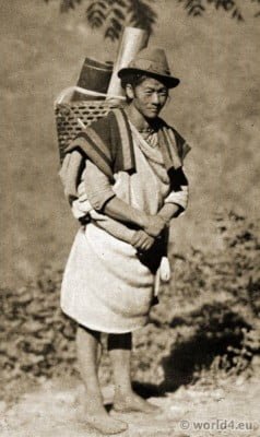 Lepcha mountain farmer c. 1910.