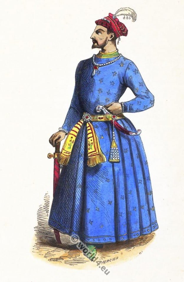 India. The Mughal Empire. Costume and fashion history.