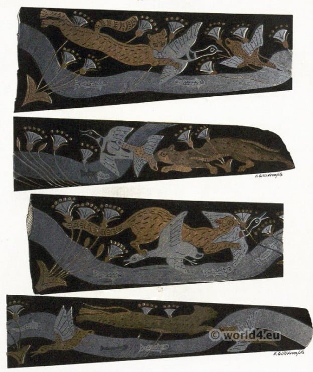 Ancient Minoan Costume. The Palace of Minos at Knossos.