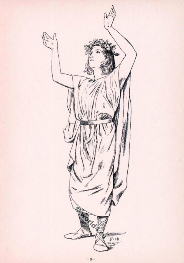 Costume design for The Ring Cycle. Opera by Richard Wagner.