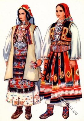 Serbian folk costumes from Crna Trava.