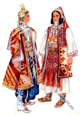 Vladimir Kirin. Serbian national costumes. Srpske nacionalne kostime.