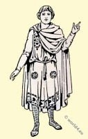 Byzantine fashion history. Costumes and modes from 5th to 6th century.