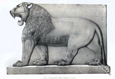 Assyrian, Babylonian costume history. Mesopotamia.