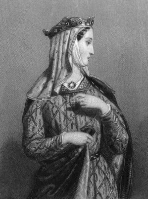 Eleanor of Aquitaine. Medieval Queen 12th century.