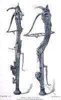 Hunting crossbows of the 16th century. Renaissance era.