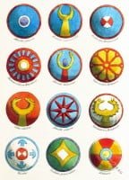 The shields of the Gauls. Clans in the Roman Empire.