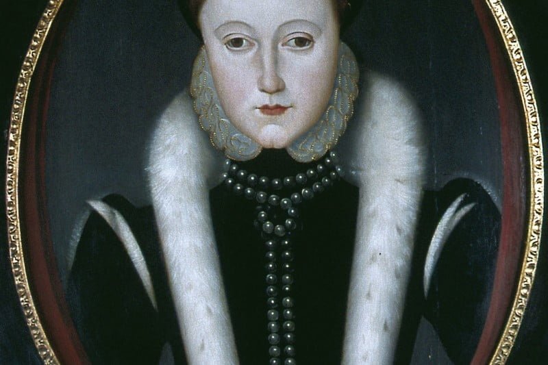 German Lord with crown and insignia. Renaissance costume.