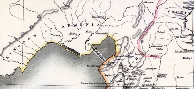 Historical atlas of the principality of Antioch.