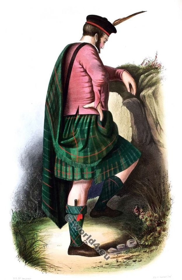 The Clans of the Scottish Highlands and their tartans.