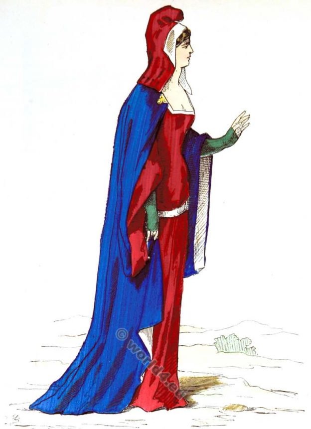 French fashion history. Middle Ages. 1422 to 1483.
