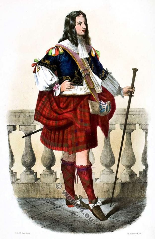 The Clans of the Scottish Highlands and their tartans.
