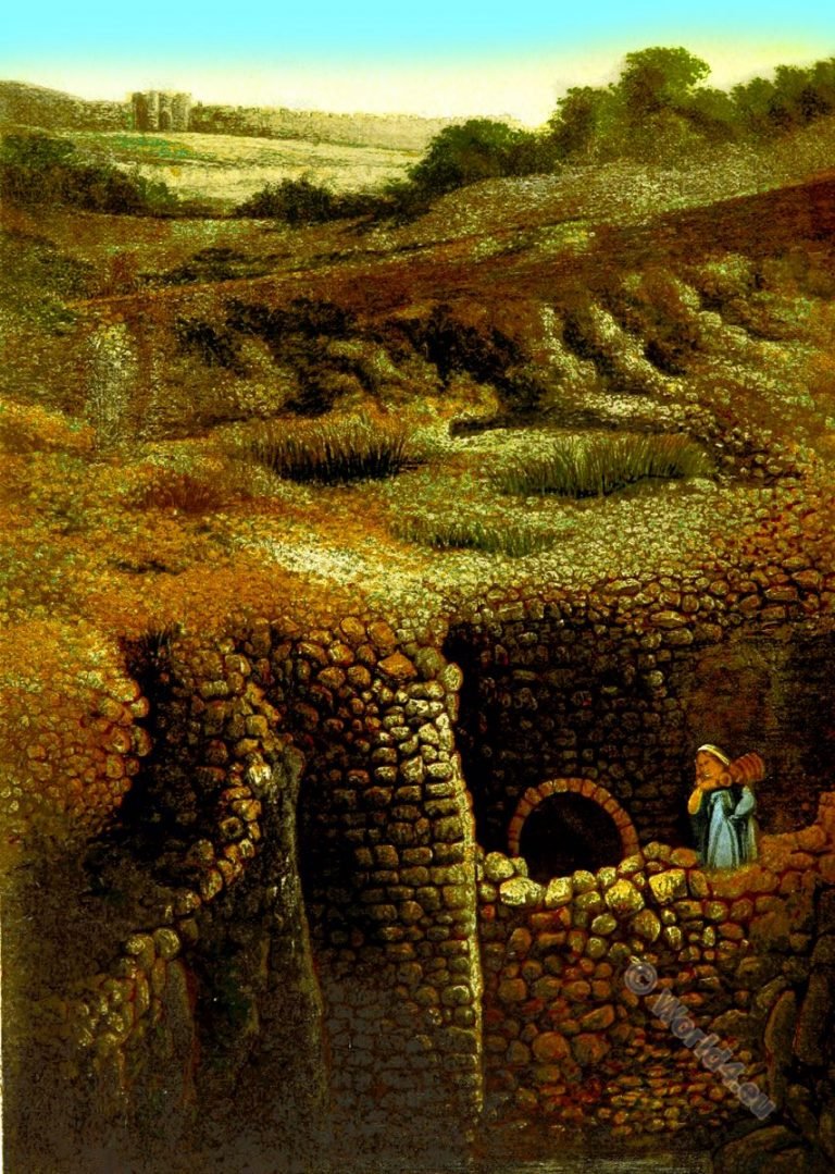 The Pool of Hezekiah, and the Domes of the Church of the Resurrection.