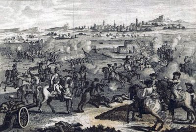 The escape of Charles II after the Battle of Worcester, 1651.