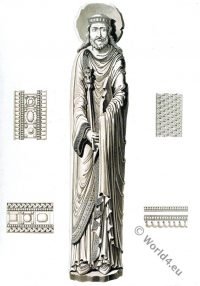 Clovis first king of the Franks. Founder of the Merovingian dynasty.