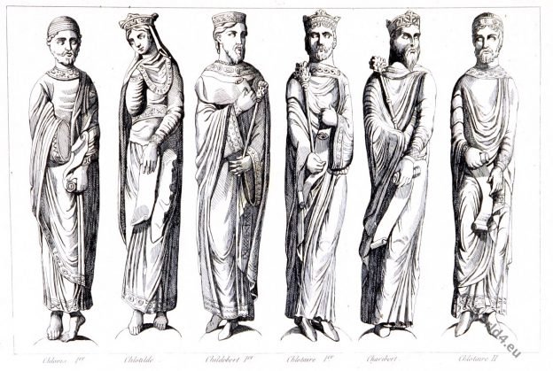 Clovis first king of the Franks. Founder of the Merovingian dynasty.