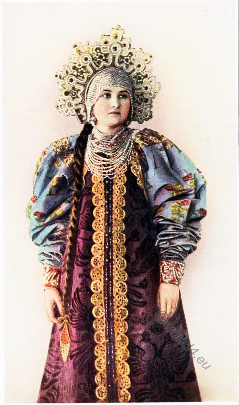 Russian costumes. Tsar, Boyar, Belorussian garb.
