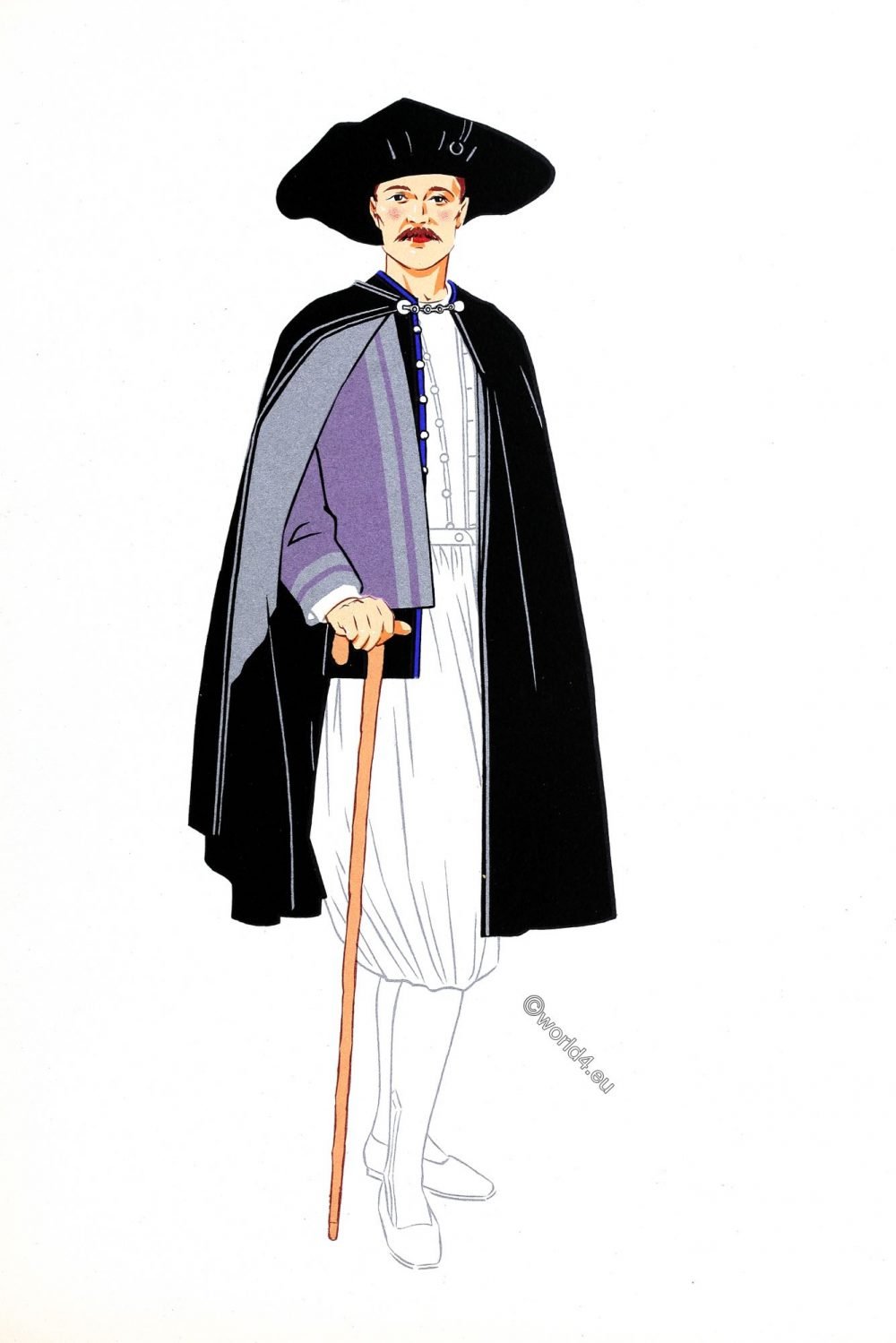 French national costumes. Les costumes regionaux de la France.