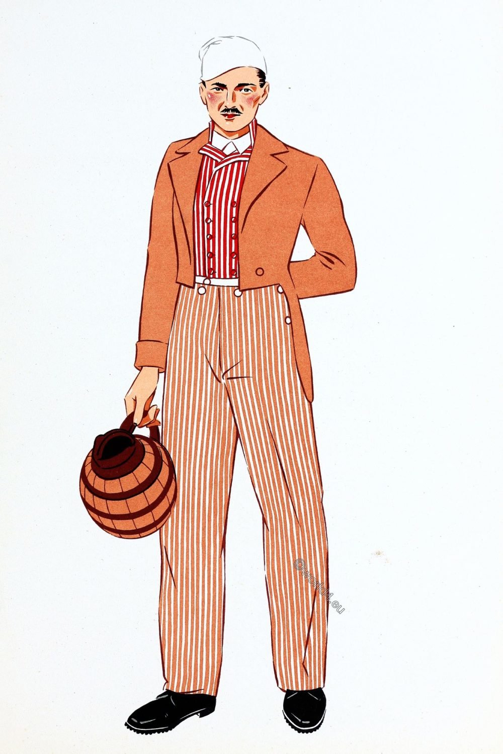 French national costumes. Les costumes regionaux de la France.