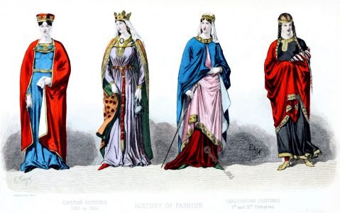 The Carolingian fashion period 752-987. Reign of Charlemagne.