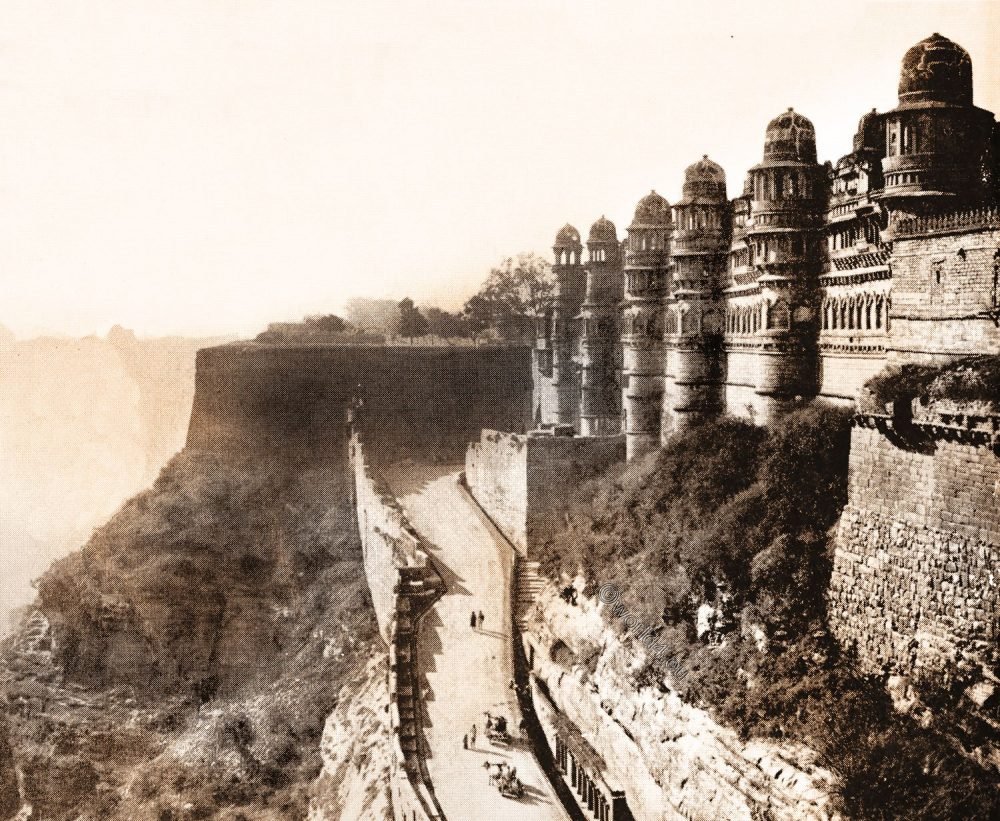 The Fortress and Palace of Gwalior by Louis Rousselet.