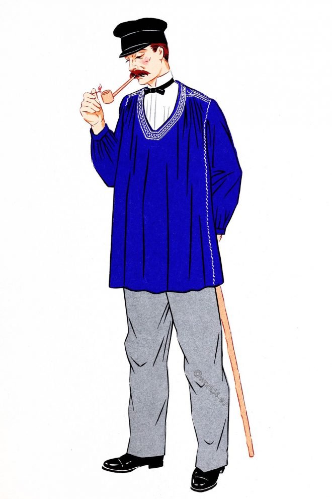 French national costumes. Les costumes regionaux de la France.