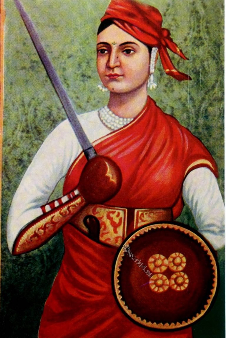 Lakshmibai, Rani of Jhansi, a leader of the great Indian uprising of 1857.
