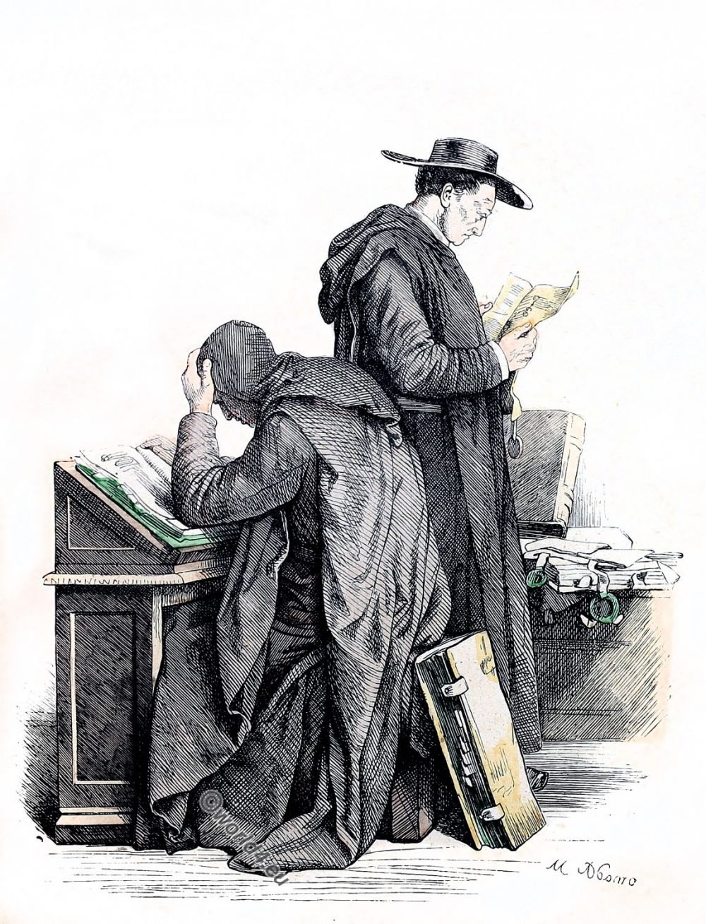 Monachism. Monastic Dress. Monks garments. Nuns habit.
