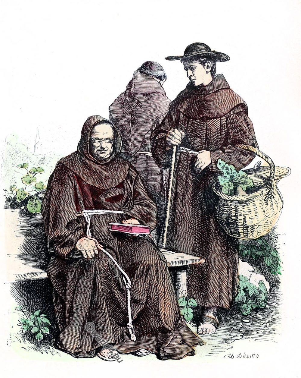 Monachism. Monastic Dress. Monks garments. Nuns habit.