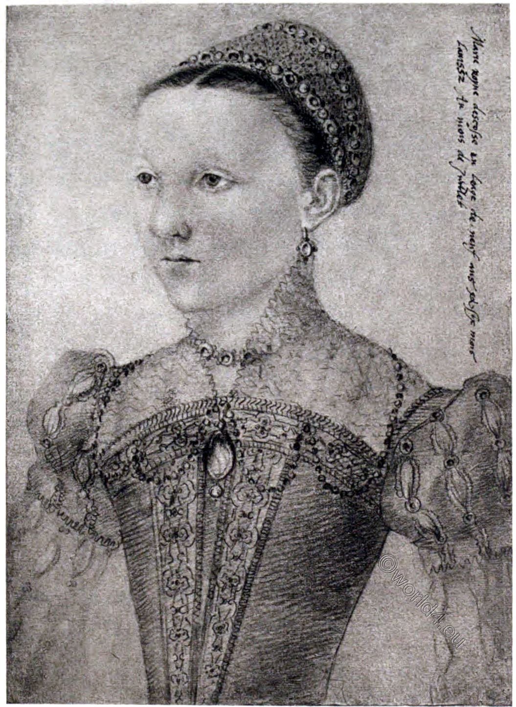 Mary Stuart, Queen of France and Scotland 1542-1587.