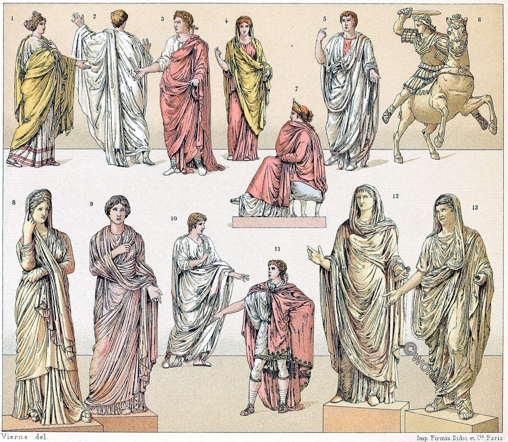 The Togatus and the Roman ladies of the imperial period.