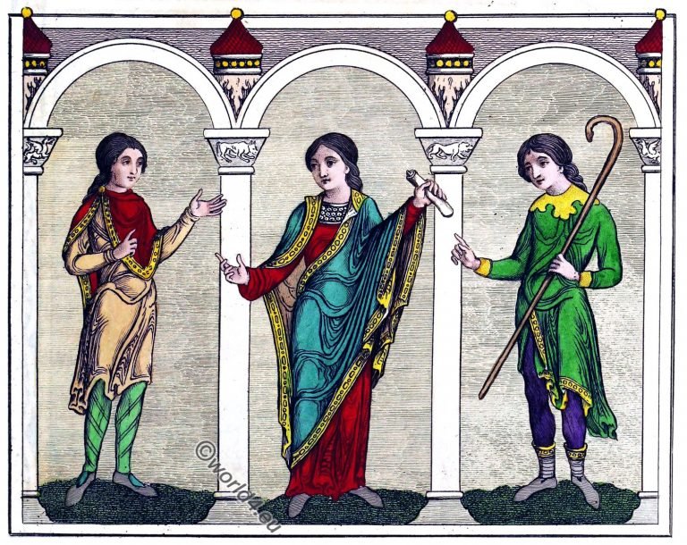 Norman Fashion Era. England Middle Ages 11th c.