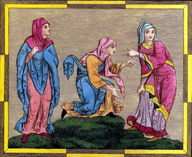 The Anglo-Saxon fashion and costume history. England c. 460 to 1066.