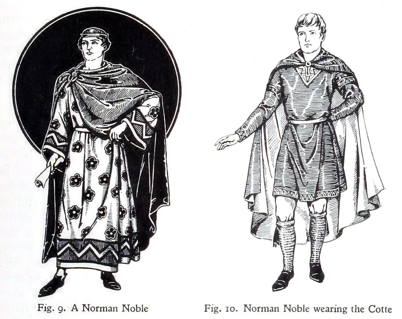 Norman Fashion Era. England Middle Ages 11th c.